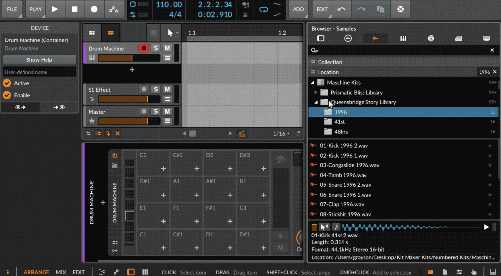 Convert Your Sample Packs into Bitwig Drum Kits